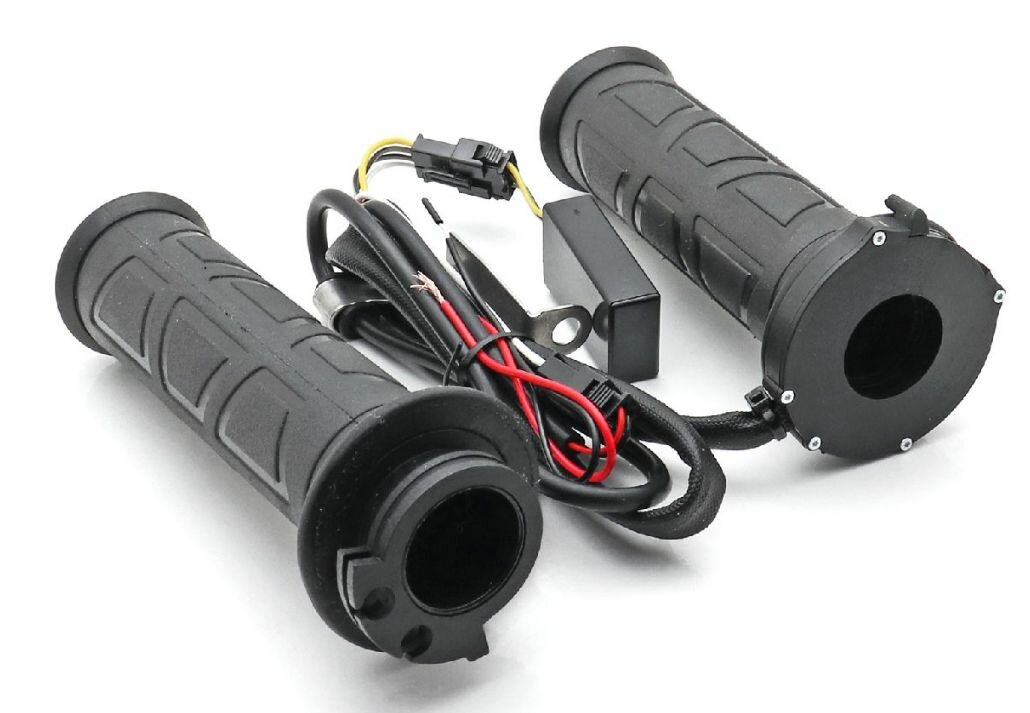 Ручки руля с подогревом (пара) 22мм (12В,128мм длина ручки, для аккум от 6 AЧ, с предохр 10А, до 70 С)