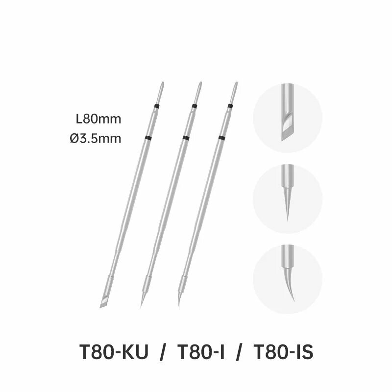 Паяльные жала ALIENTEK T80/T80P T12 C245 C210 T80 tips kit