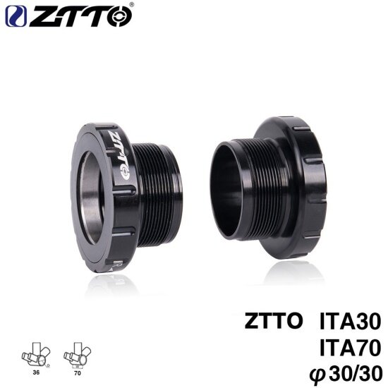 Ztto Каретка стандарта ITA30 с промышленными подшипниками, под резьбовой кареточный стакан,