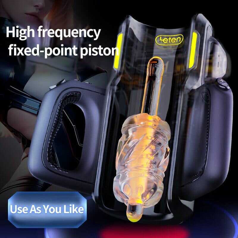 Leten мастурбатор для мужчин, высокоскоростной автоматический телескопический трастинг, реалистичная киска-вагина со стонущим голосом и держатель для телефона