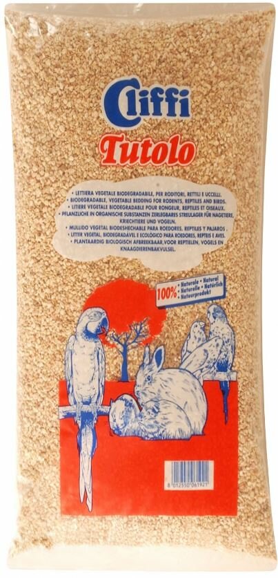 Cliffi Кукурузный наполнитель для грызунов, птиц и рептилий 100% органик (Tutolo Naturale) 3,7кг 3.7 кг