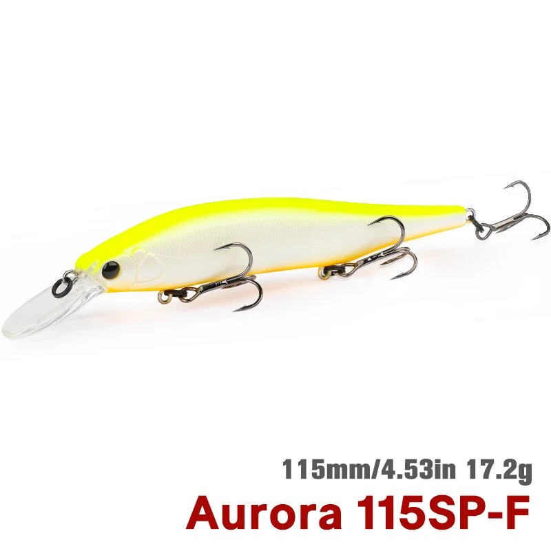 Приманка для рыбалки Aurora 115SP-F, Светло-желтый