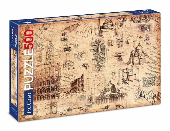 Пазл 500 деталей. Римский коллаж (Premium) 500ПЗ2_18536. Пазл выполнен из прочного картона