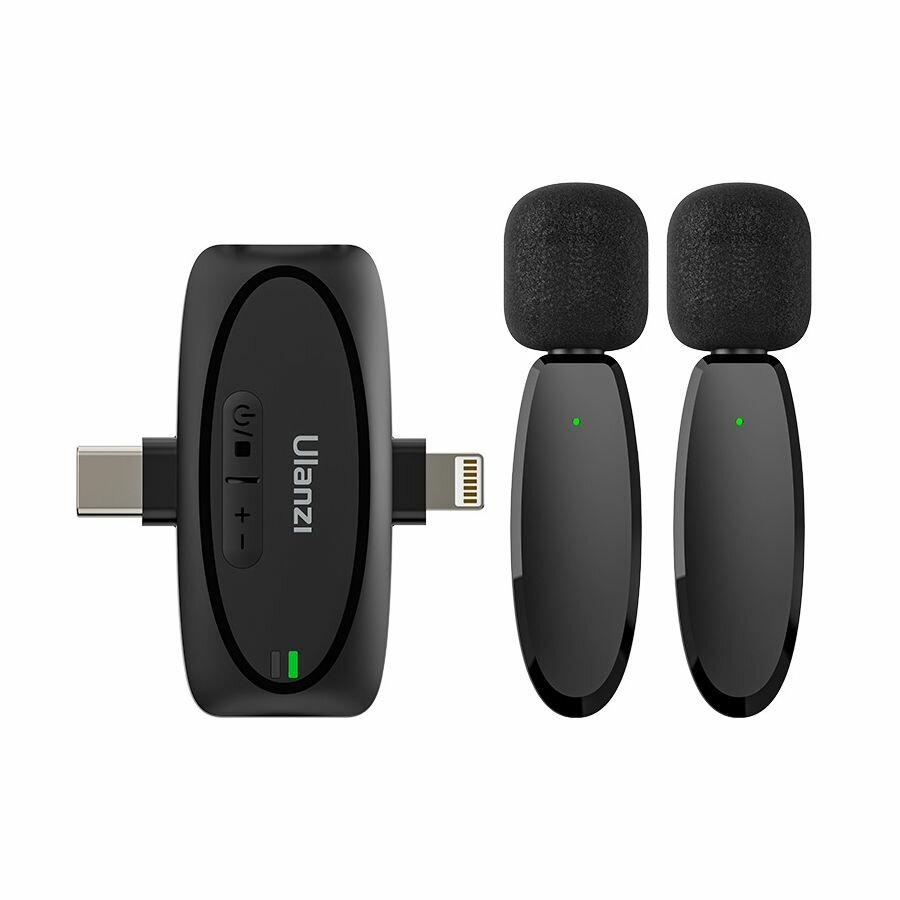 Радиопетличный микрофон Ulanzi V6 3 в 1 USB-C / Lightning / Камера