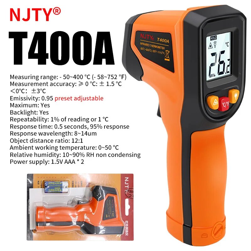 SNAKOL Infrared Thermometer T400/T600/T400A/T600A T400A