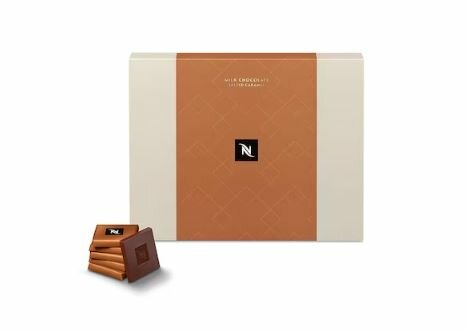 Молочный шоколад Nespresso с кусочками соленой карамели