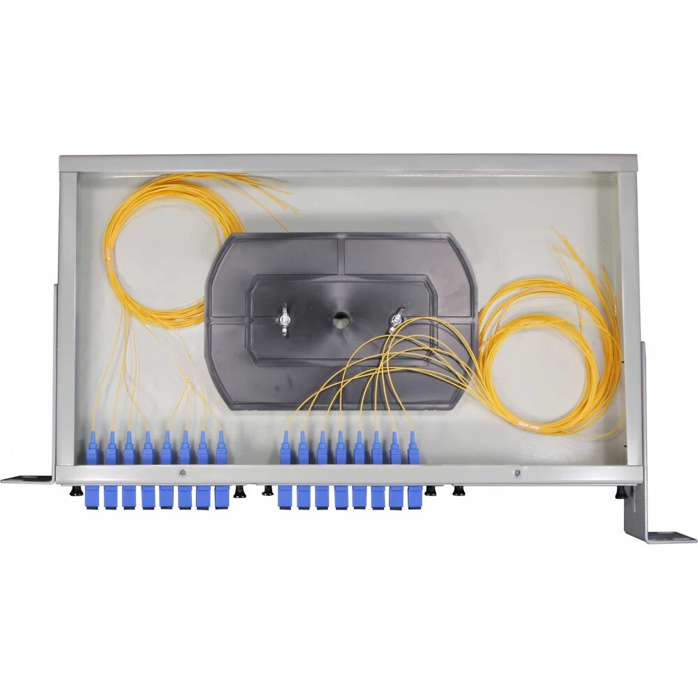 Оптический стоечный кросс на 16 портов TWIST SC UPC в сборе CROSSO-16SC-U