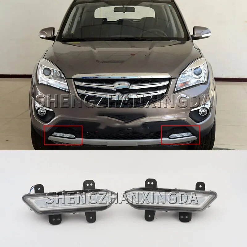 Подходит для Changan CS35 2012-2016: передние светодиодные дневные ходовые огни, 1Pair