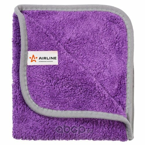 Салфетка из микрофибры длинный ворс фиолетовая (40*60 см) () Airline ABDN010