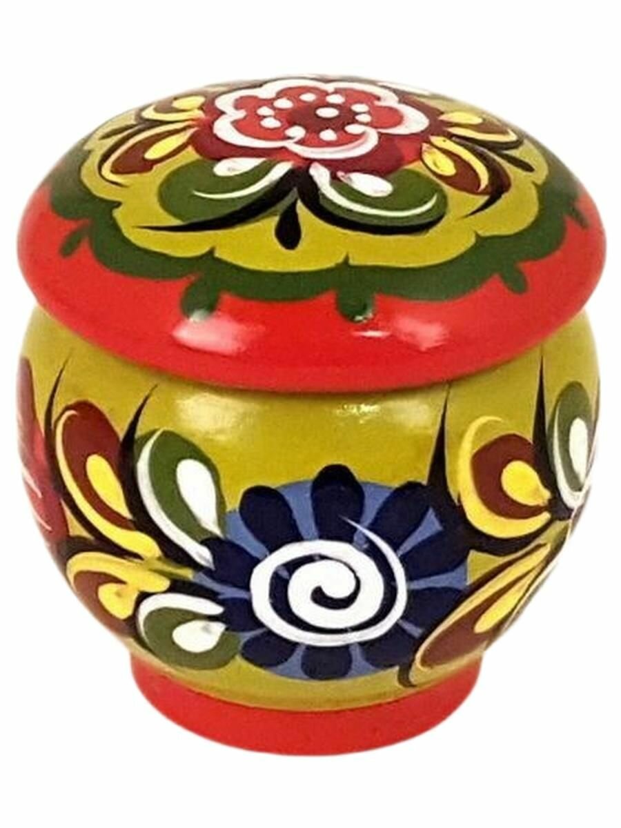 Шкатулка для кольца, Городецкая роспись, ручная авторская работа