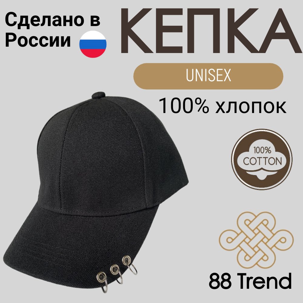 Бейсболка Базовая коллекция для мужчин и женщин