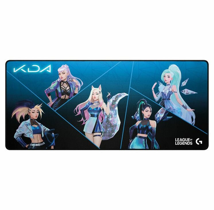 Игровой коврик для мыши Коврик для мыши Logitech G840 KDA League of Legends Collection XL, разноцветный, разноцветный