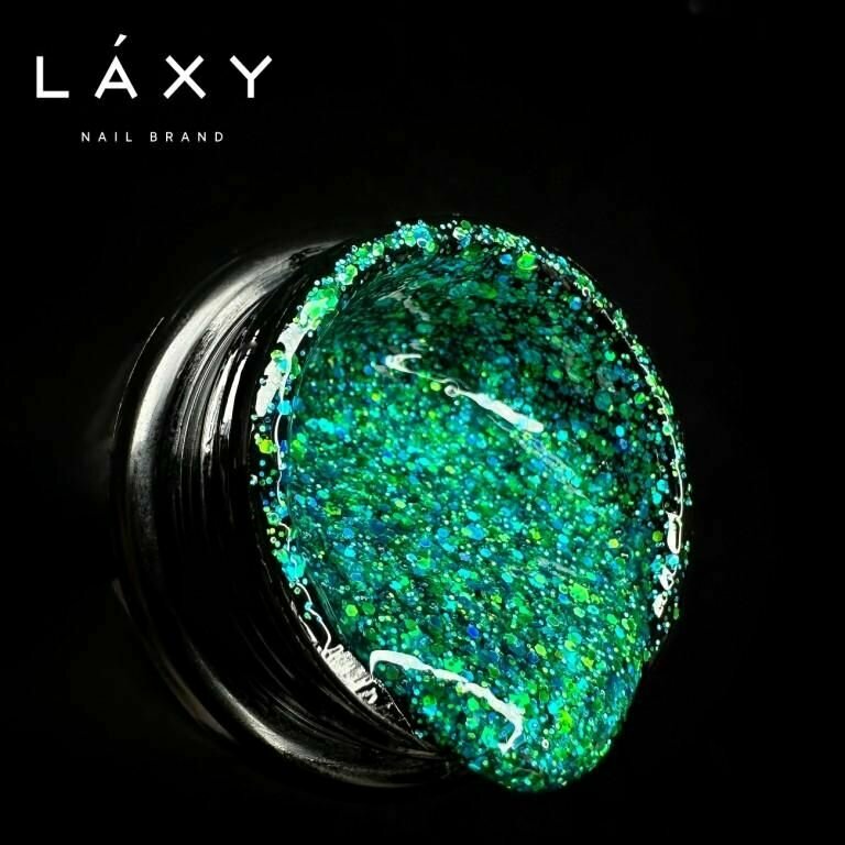 LAXY Гель лак для ногтей с блестками с глиттером дизайн маникюра, Magic №6