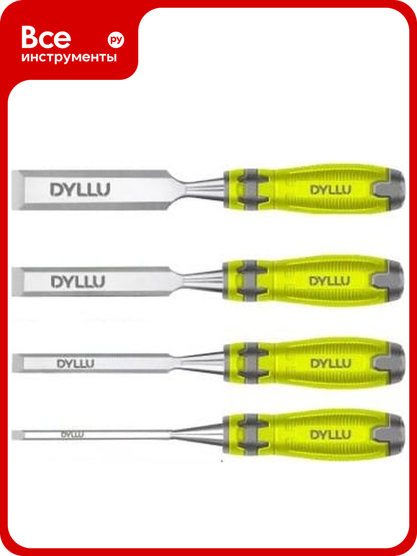 Набор долот для дерева DYLLU 4шт, 6-25мм DTWC2204, для обработки