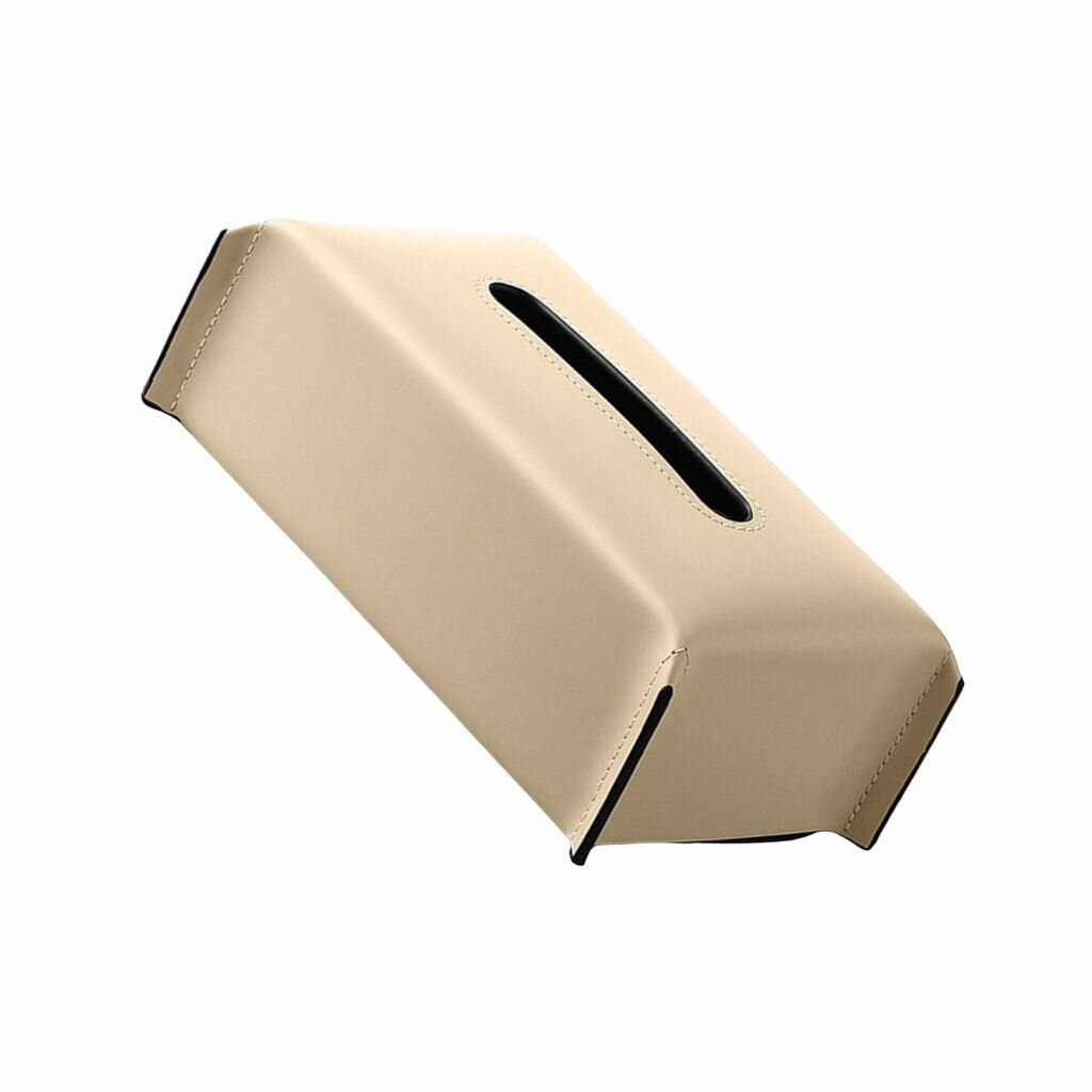 Коробка для салфеток из искусственной кожи, прямоугольный контейнер бумажных полотенец, элегантный футляр хранения салфеток, многоразовый диспенсер