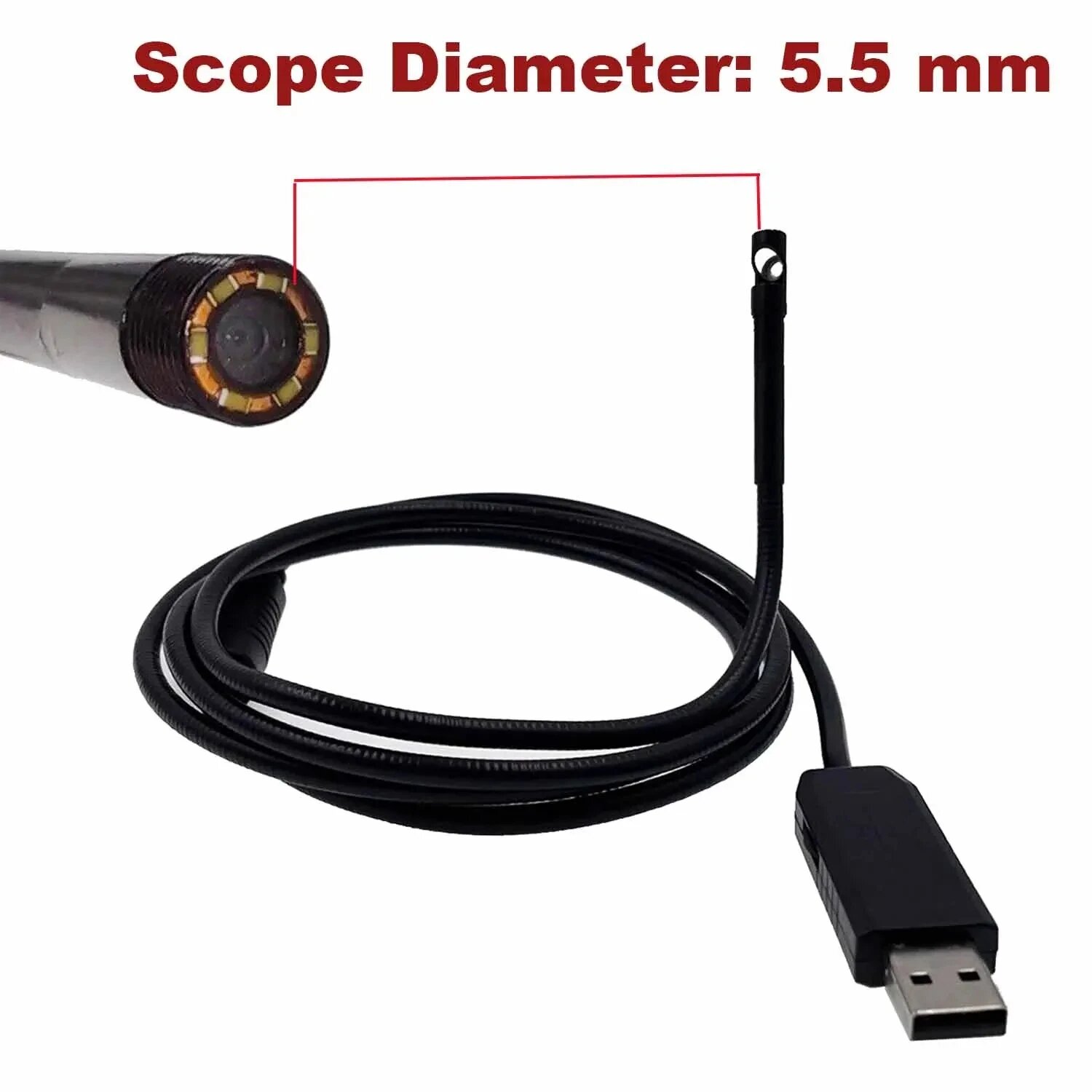 THINKCAR эндоскоп ThinkTool USB видеоинспекционная камера со светодиодной подсветкой 60 дюймов P67 водонепроницаемый HD-дисплей диагностика автомобиля