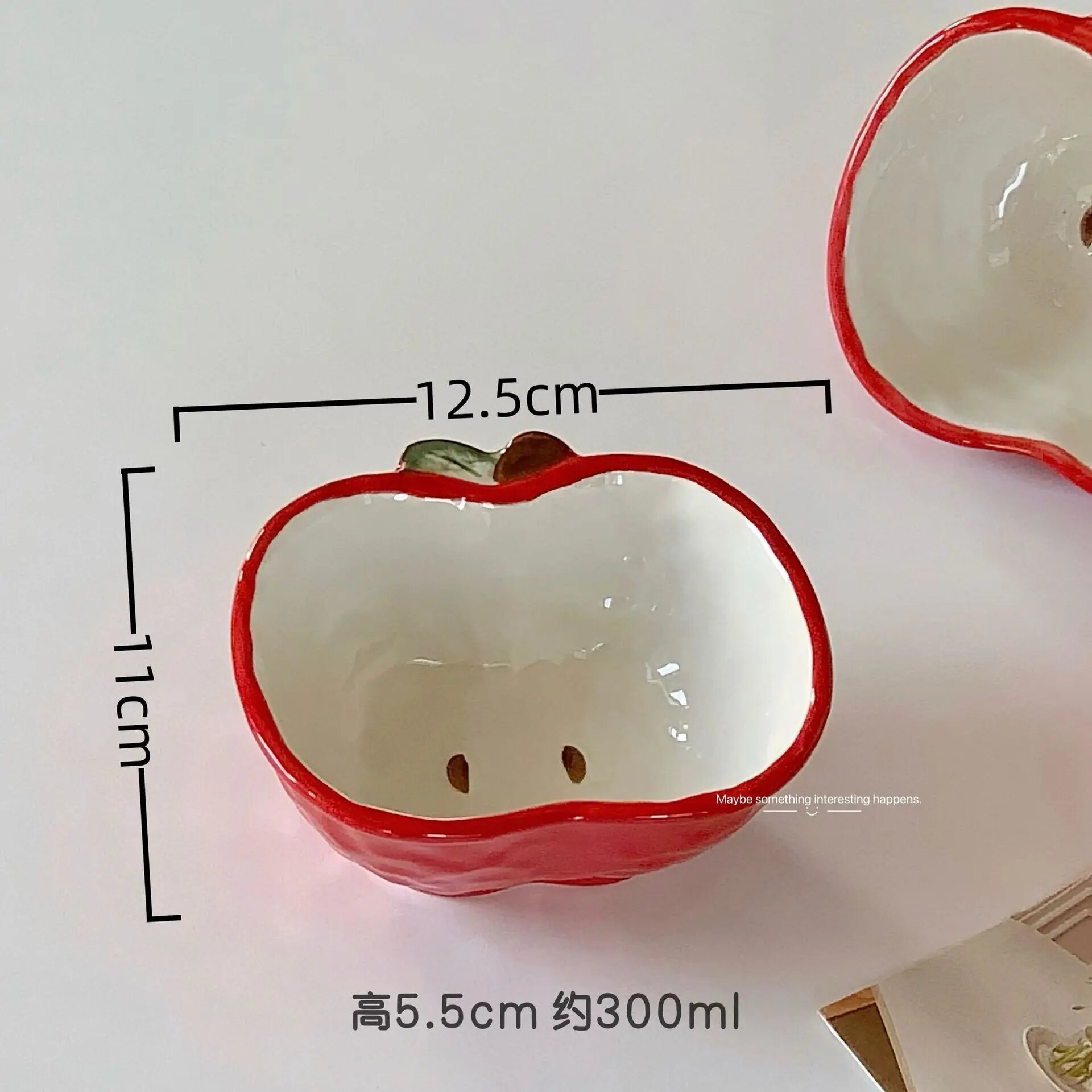 Креативная керамическая тарелка в форме яблока, корейская милая фарфоровая домашняя посуда, блюда для салата, соуса, приправ, кухонные принадлежности