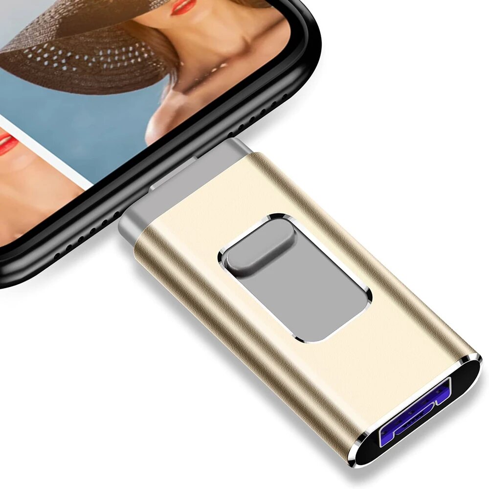 USB-флешка для iPhone 128 ГБ Gold