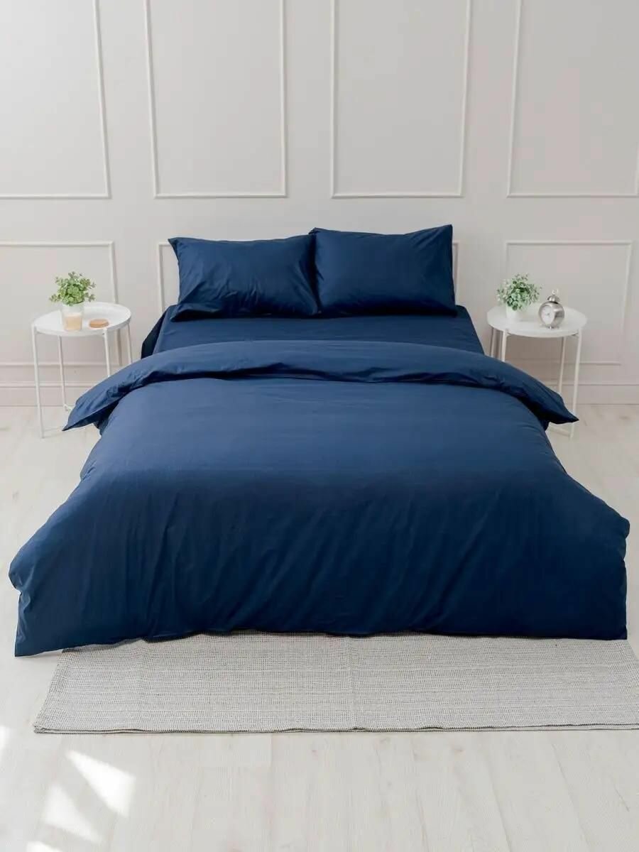 Постельное белье 2 спальное, хлопок, перкаль, 1 пододеяльник 175*215, 2 наволочки 50*70, YERRNA, шуйские ситцы