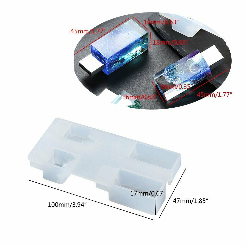USB Flash Drive Силиконовая форма — фото 1