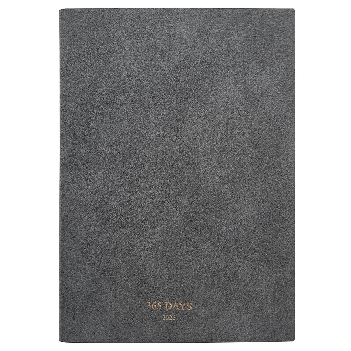 Ежедневник, датированный 2026, Infolio, 140x200мм, 352стр, мягкая, 365days, темно-серый