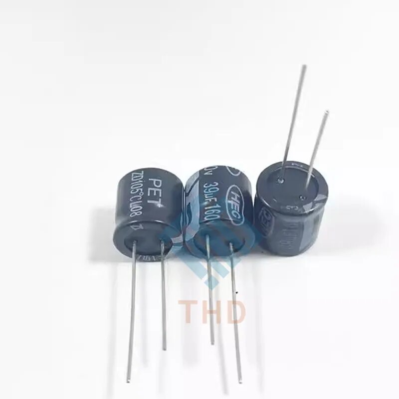 10 шт./лот 160 В 39 мкФ 39 мкФ 160 В 39 мкФ новый оригинальный HEC высокочастотный долговечный электролитический конденсатор 13*13 мм