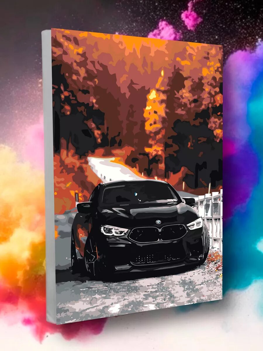 Картина по номерам BMW
