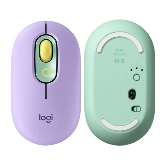 Logitech POP KEYS беспроводная механическая клавиатура Purple Mouse