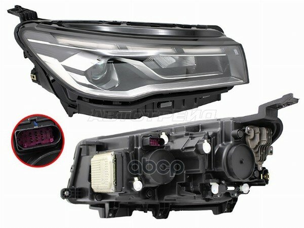 Фара Belgee S50 24- / Geely Emgrand 21- (Справа/ LED/ ДХО/ С электрокорректором) Sat арт. ST-13-GLEMDR