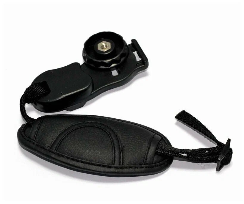 Кистевой ремень Casis "ST-2", для фотокамеры, искусственный кожзам, черный