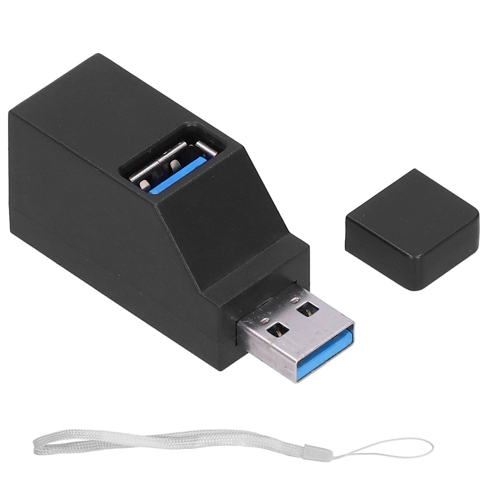 Портативный высокоскоростной USB-концентратор с 3 портами и ремешком USB2.0 Интерфейс USB3.0 Компьютерные принадлежности