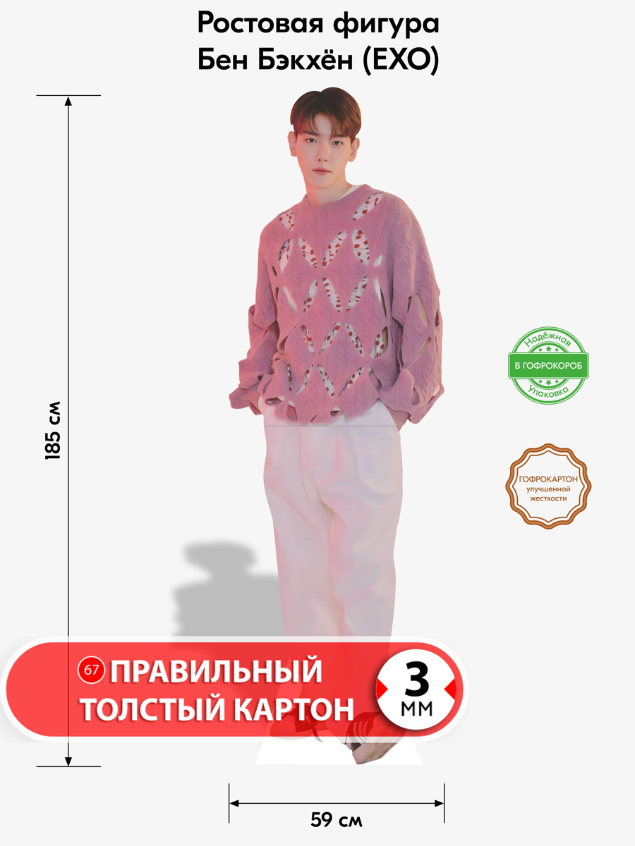 Аксессуар для фотосессий, самое это, Бен Бэкхён (EXO) 1 ростовая фигура