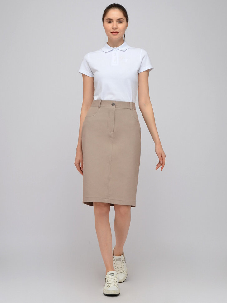 Юбка женская джинсовая офисная летняя прямая повседневная