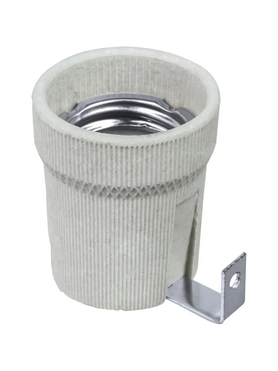 Керамический патрон с держателем для ламп Е27