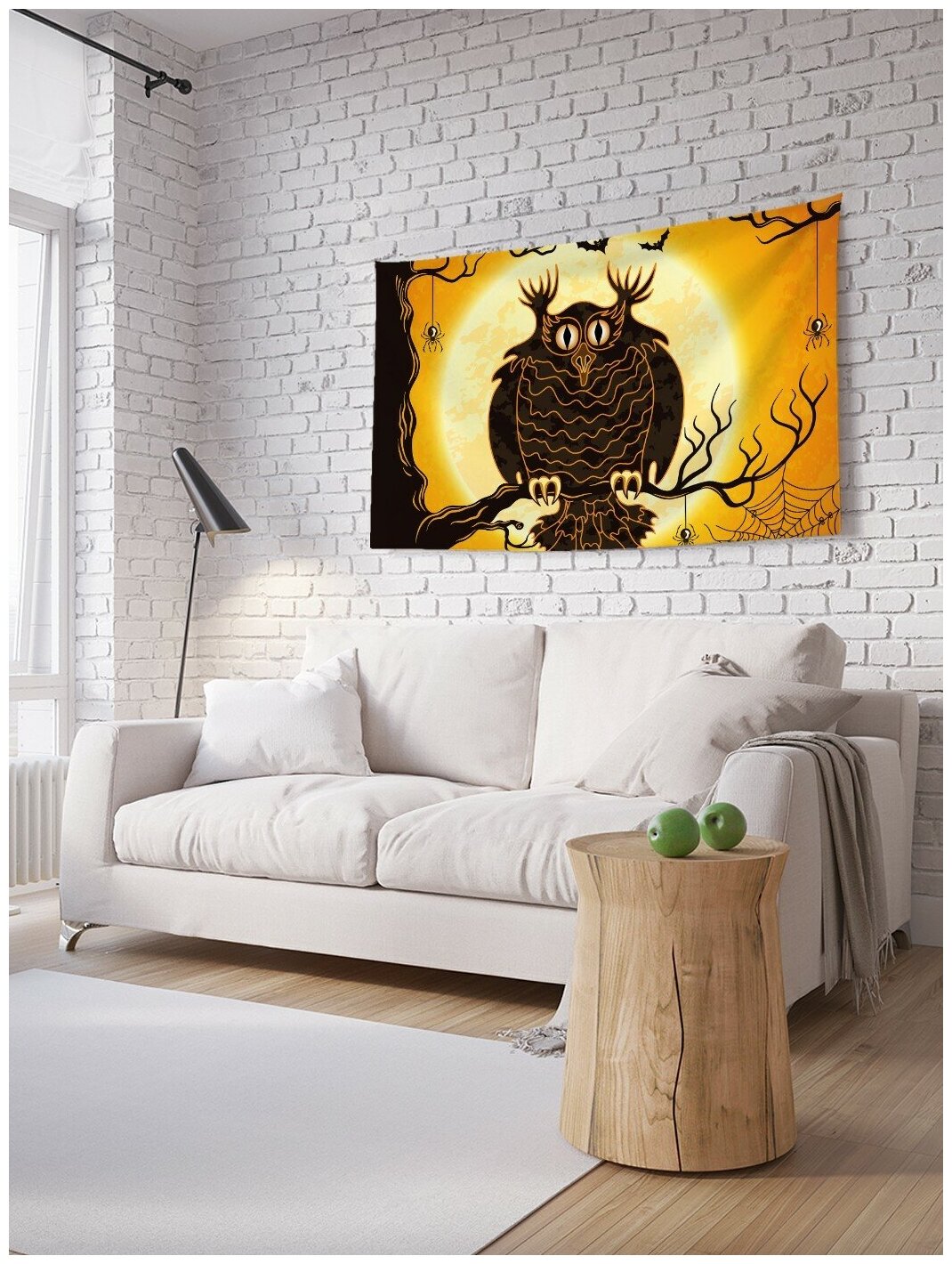 Горизонтальное фотопанно JoyArty на стену "Ночная сова", 100x150 см