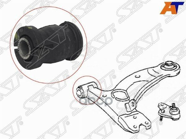 Сайлентблок Chery Tiggo 4 17-19 / Tiggo T11 05-16 / Toyota Rav4 (Ca20) 00-05 / Chery Tiggo 5 14-20 / Sat арт. ST-48654-42030