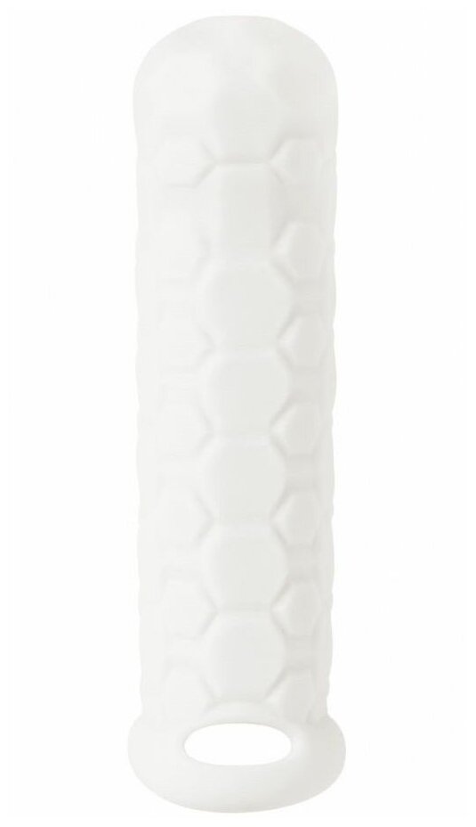 Белый фаллоудлинитель Homme Long - 15,5 см,15,5 см,3,8 см, белый, термопластичный эластомер (TPE), Мужской, Секс-товары для мужчин