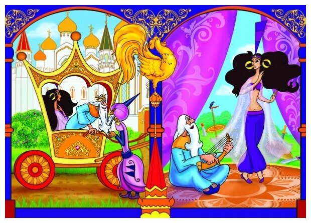 Пазл Castorland 500 деталей: Сказка о золотом петушке