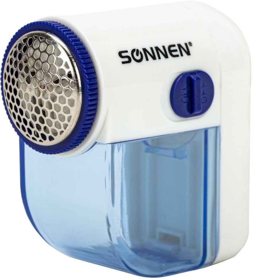 Машинка для удаления катышков миниклинер SONNEN FS-8808, белый/синий, 455464, 1 шт