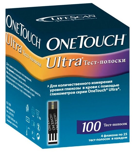 OneTouch тест-полоски Ultra — купить в интернет-магазине на Яндекс Маркете