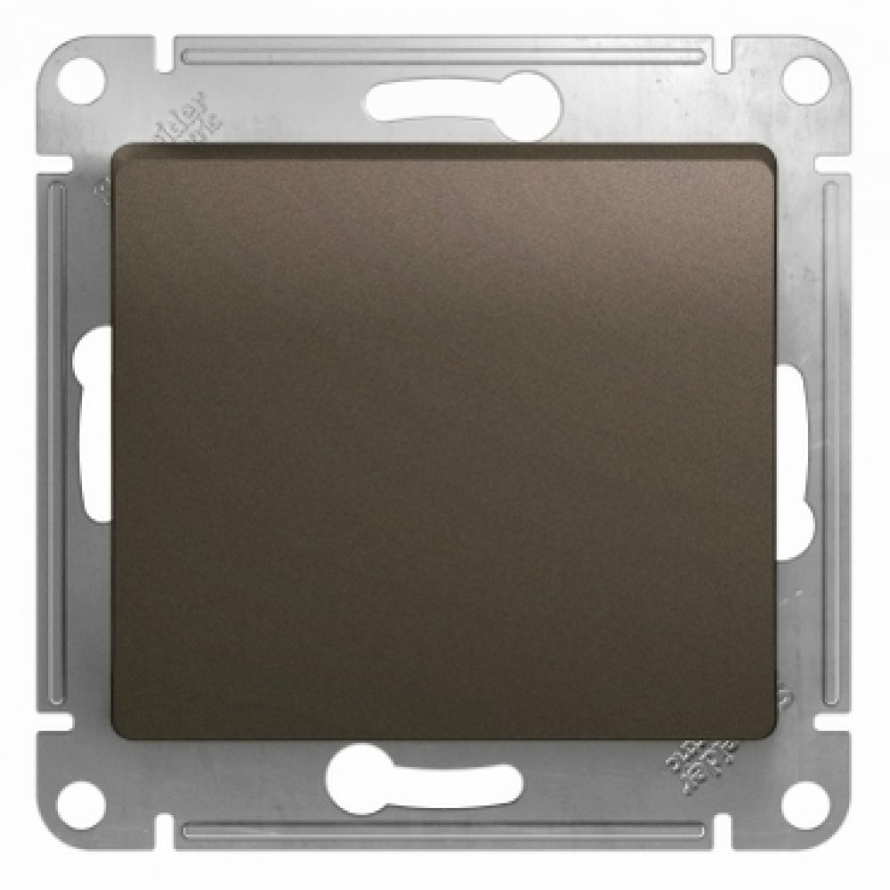 Выключатель Schneider Electric Glossa, 1-клавишный, механизм, шоколад, GSL000811