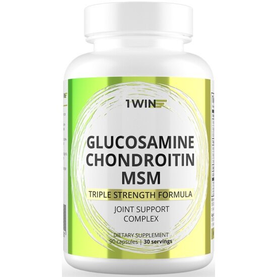 БАД 1WIN Глюкозамин Хондроитин+MSM, 90 капсул