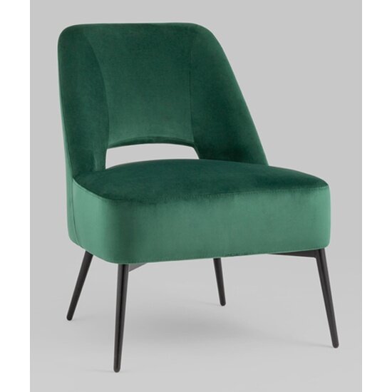 Кресло лаунж Stool Group Бостон велюр зелёный