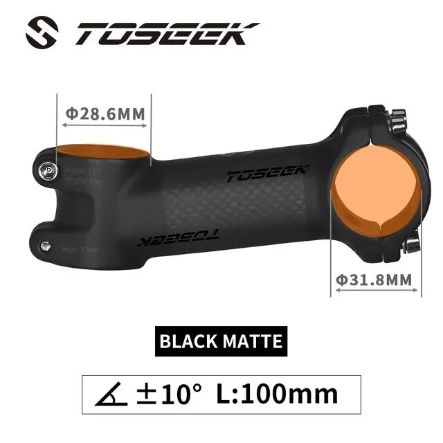 TOSEEK Вынос руля MTB из углеродного волокна 31,8 мм