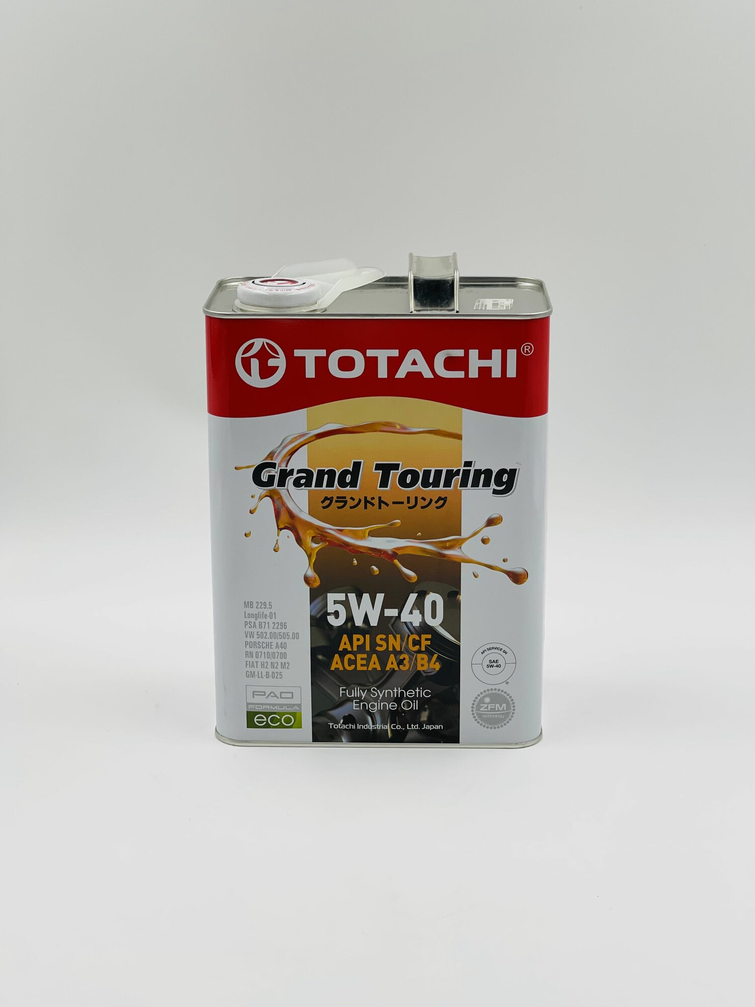 Масло моторное TOTACHI Grand Touring 5w-40, синтетическое 4л