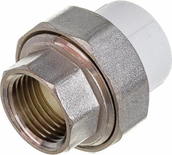 Муфта разъемная американка PP-R 20х1/2" внутренняя резьба VALFEX полипропиленовая белая (упак. 4 шт)10155015