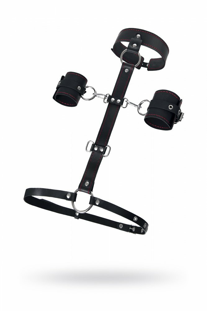 Сбруя для фиксации шеи и рук Pecado черная