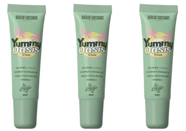 Бальзам для губ Belor Design Yammy Oasis Mint, 10,5 г, 3 шт