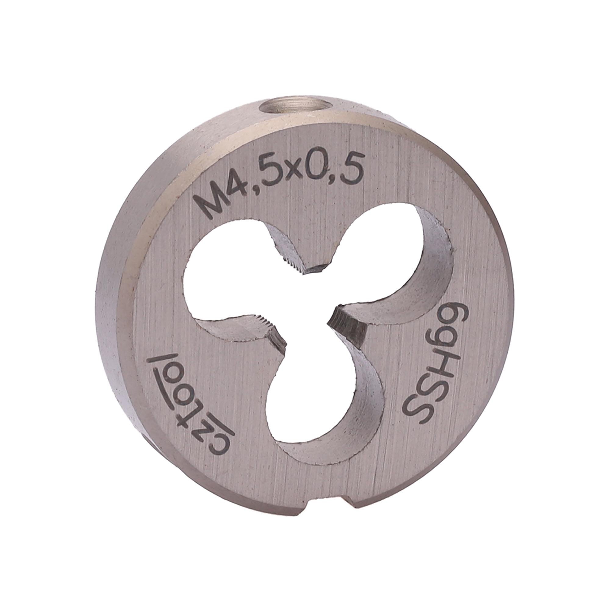 Плашка М 4,5х0,5 DINEN22568 HSS 6g 20х5мм Bucovice(CzTool) 240046