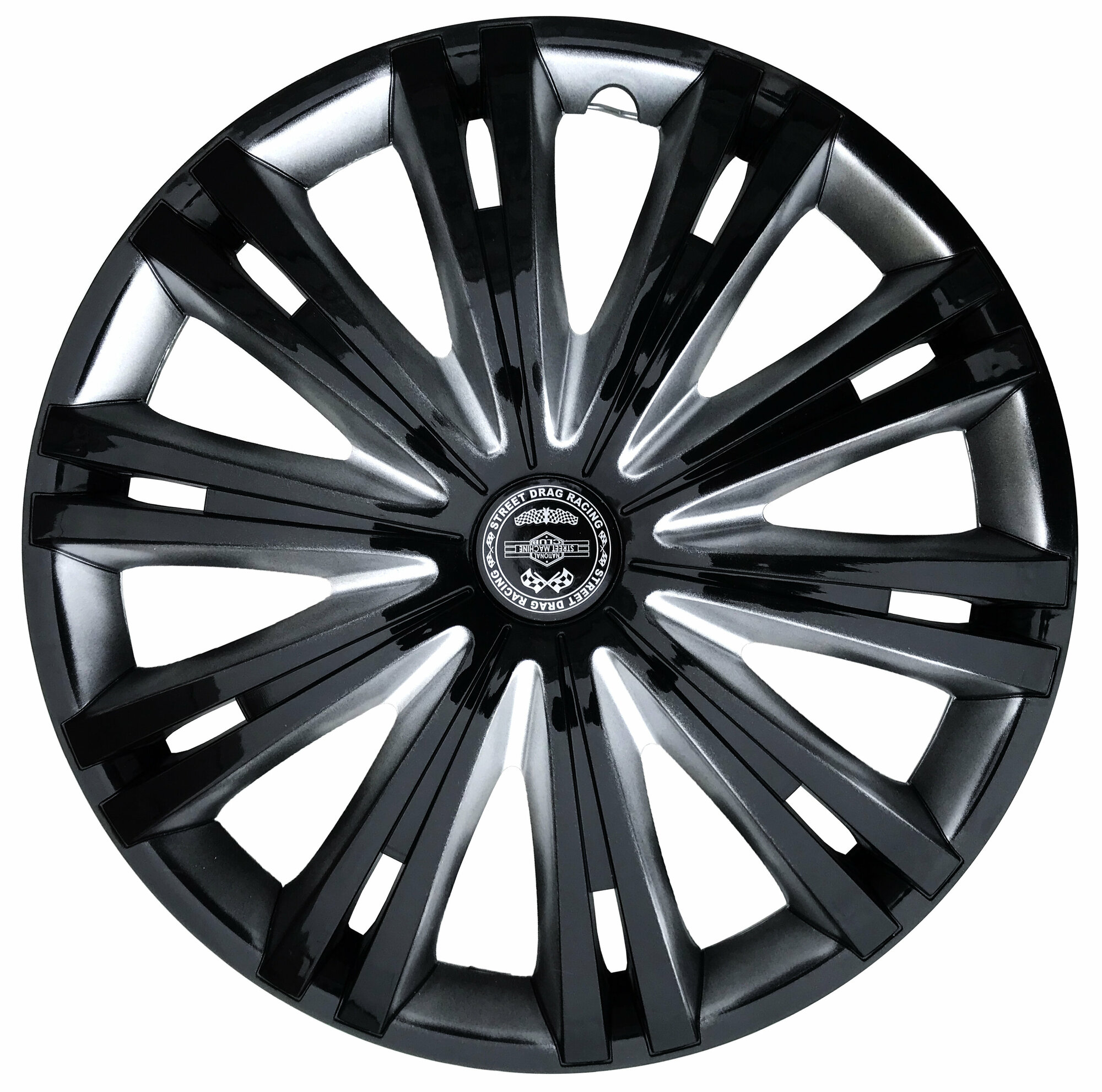 Автомобильные колпаки на диски гига супер блэк R16", в комплекте 4 колпака